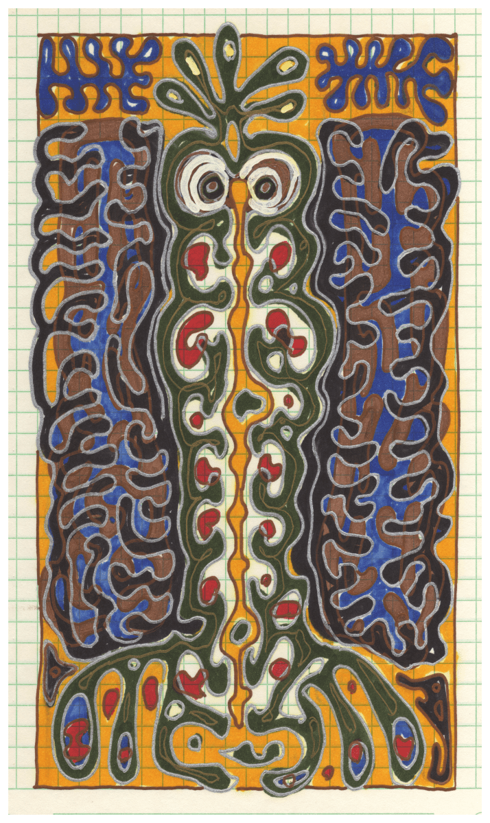 Drawing on graph paper _ study for a painting _ 1991 – BILL ROSEBERRY ...